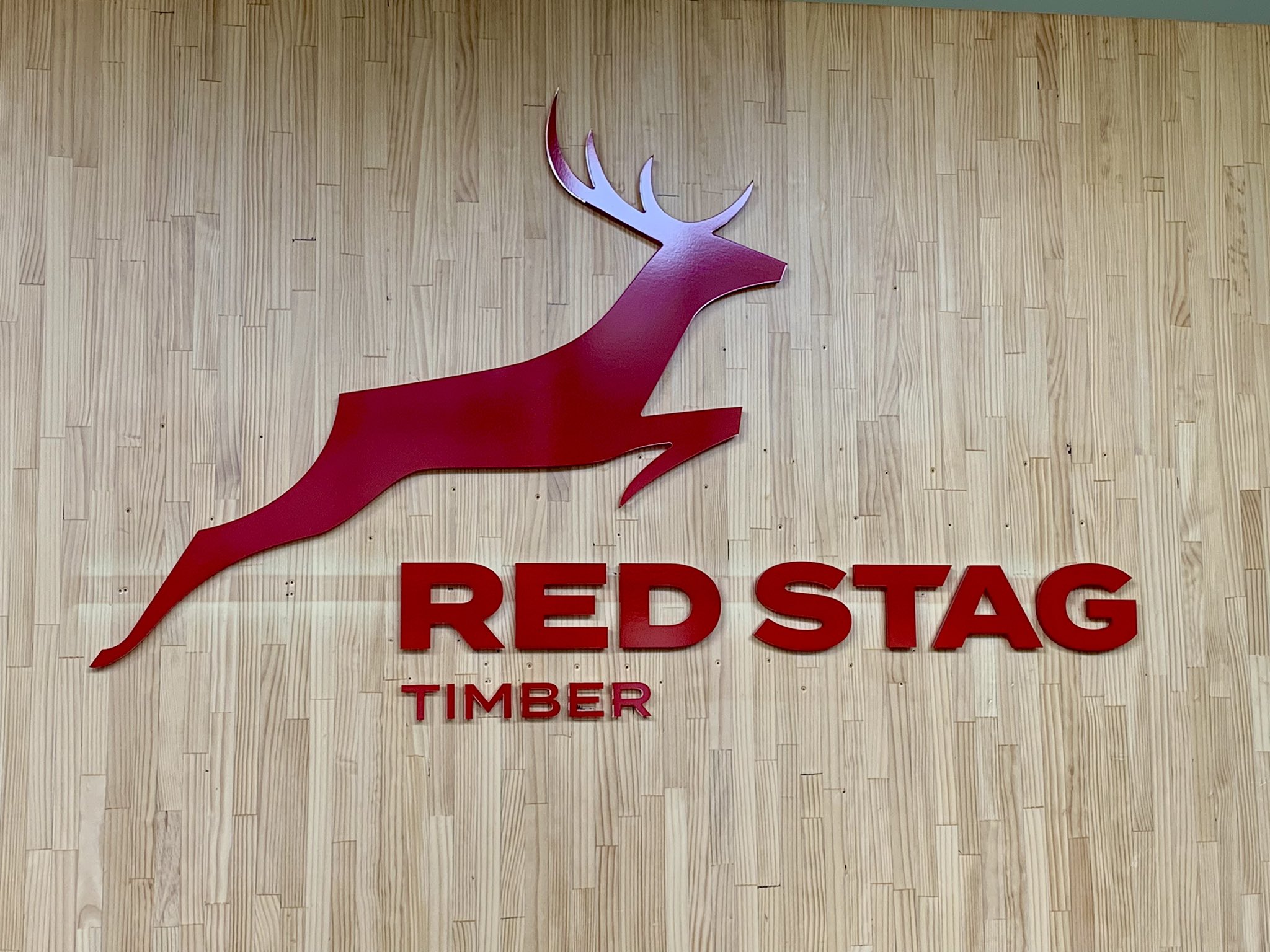 Red Stag Logo Red Stag Deer Running On The Ground 54664984 Vector Art