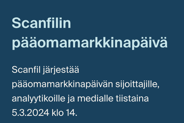 Scanfil - Sopimusvalmistaja salkun täytteeksi - Sivu 18 - Osakkeet - Osakesijoittaminen