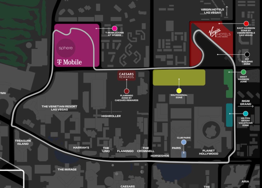 Map Flamingo Las Vegas Pecos