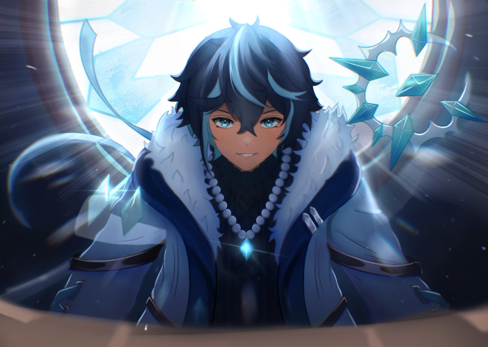 Anime Male Ice Mage