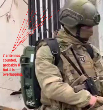 Russian soldier with the latest Backpack Anti Drone Jammer... https://t ...