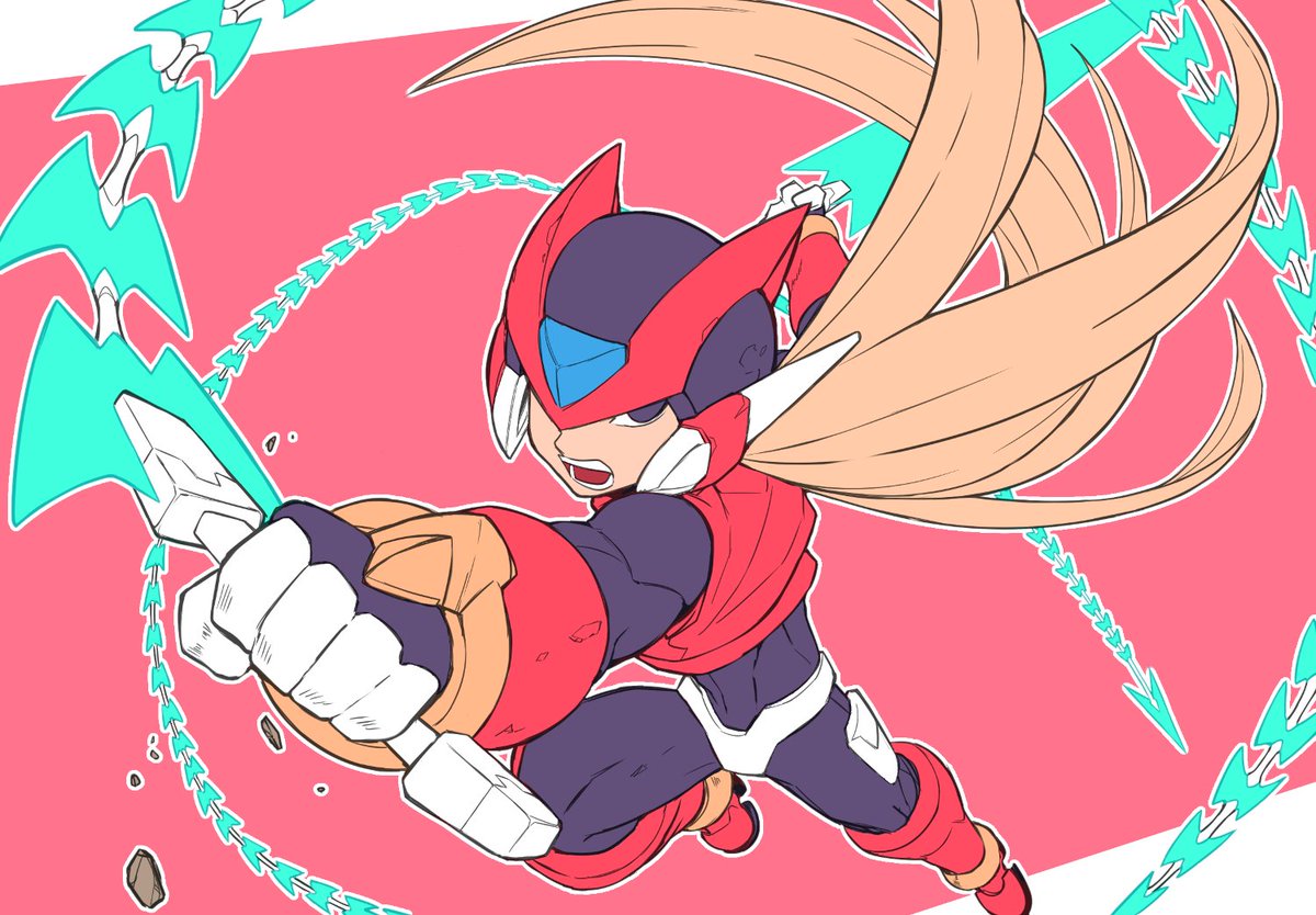 ゼロ(ロックマン) 「Before render // After render 」|Tomycaseのイラスト