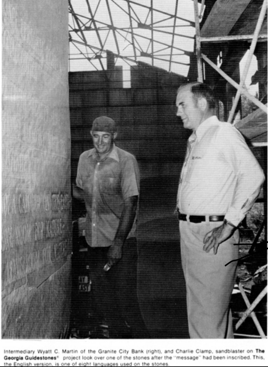 💥THREAD🧵 WHO BUILT THE GEORGIA GUIDESTONES? The Georgia Guidestones are ...