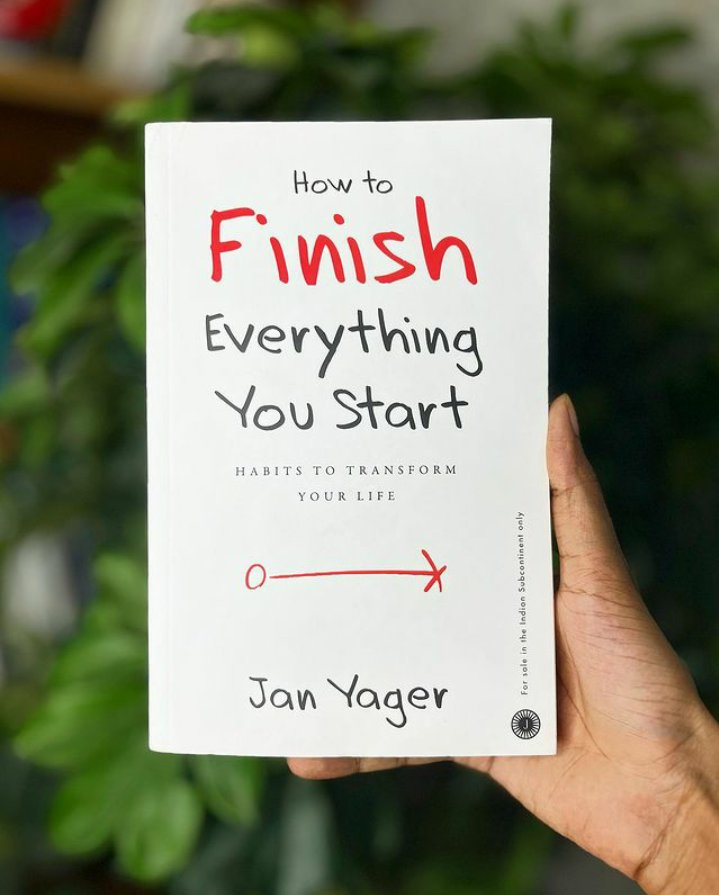 9 Important Lessons From The Book "Finish Everything You Start": -Thread- - Thread from 𝐓𝐡𝐞 ...