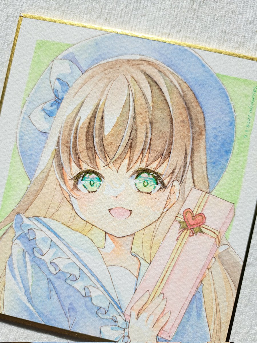 「バレンタインミニ色紙もお迎えなかった作品在庫もどしました 」|ささつゆ🦊5/5【COMITIA144】H28b📚5/6【A40】参加のイラスト