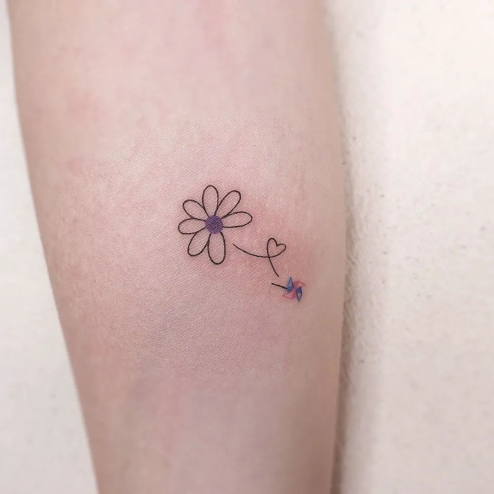 Daisy Tattoo Design