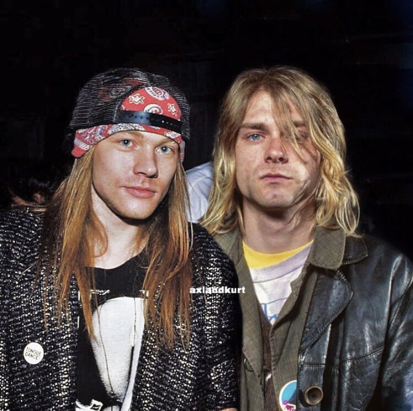 Kurt Cobain E Axl Rose NIRVANA & GUNS N' ROSES Bust Up: Kurt Cobain