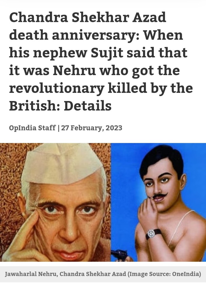 From 1928, Chandrashekhar Azad was hiding and British Police could not ...