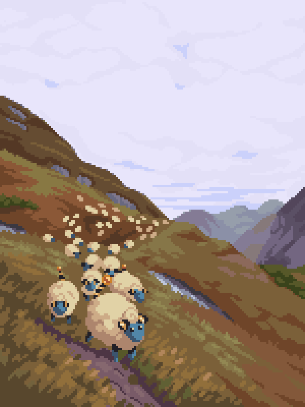 Landscape Pokemon Pixel Art Geodude | Boulder Thrower | Pixel Art