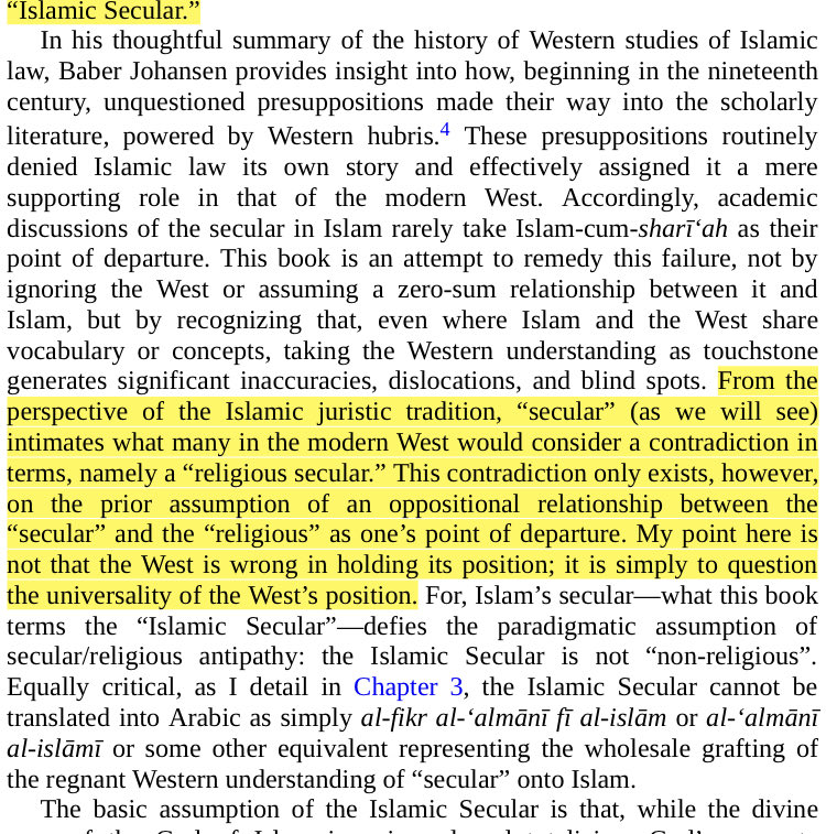 I’ve been asking about this book for 2 years now. The Islamic Secular - Dr. Sherman Jackson ...