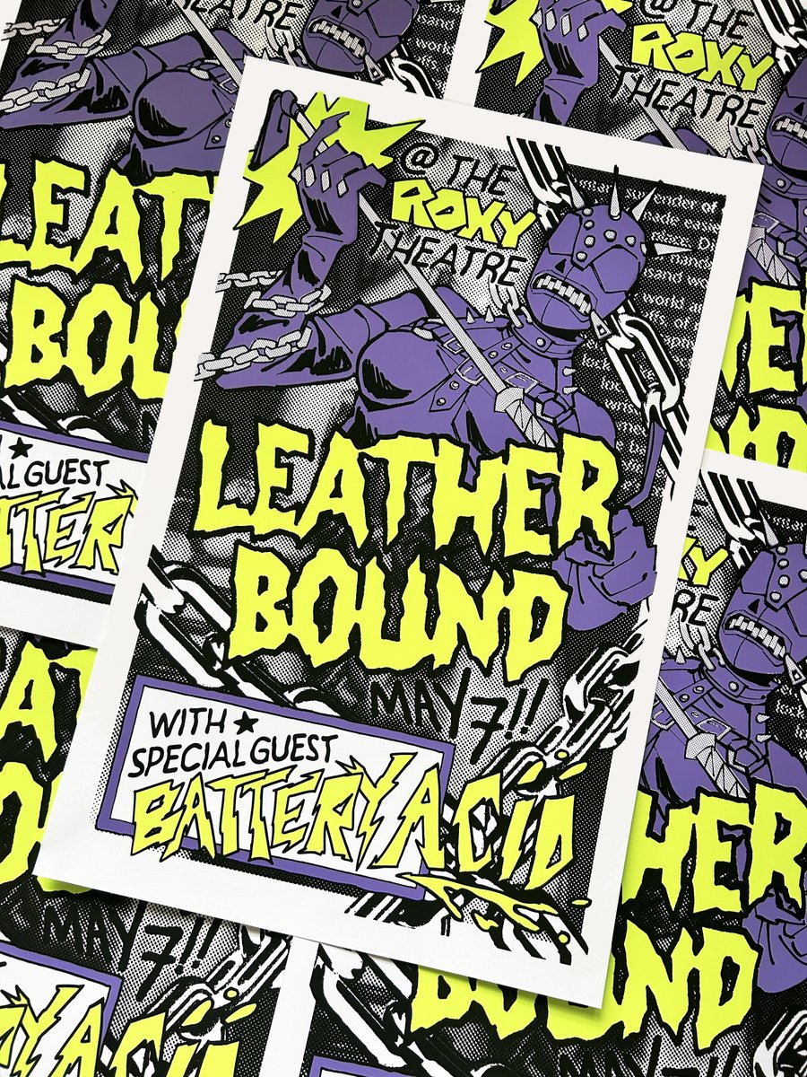「Leather Bound screenprint 」Roxy 💥の漫画
