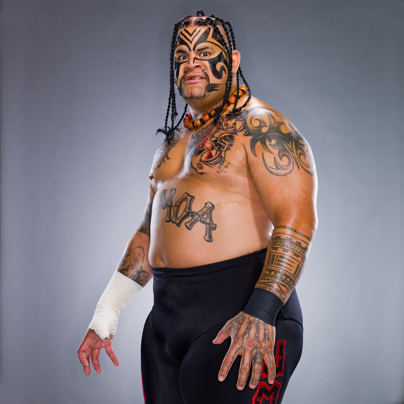 Umaga Wrestler Wrestler Umaga Attends The Press Conference Held By