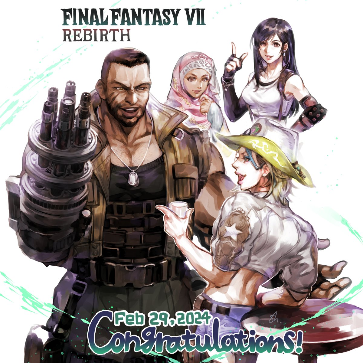 【情報】FINAL FANTASY VII REBIRTH 發售賀圖 @FF 最終幻想 系列（太空戰士） 哈啦板 - 巴哈姆特