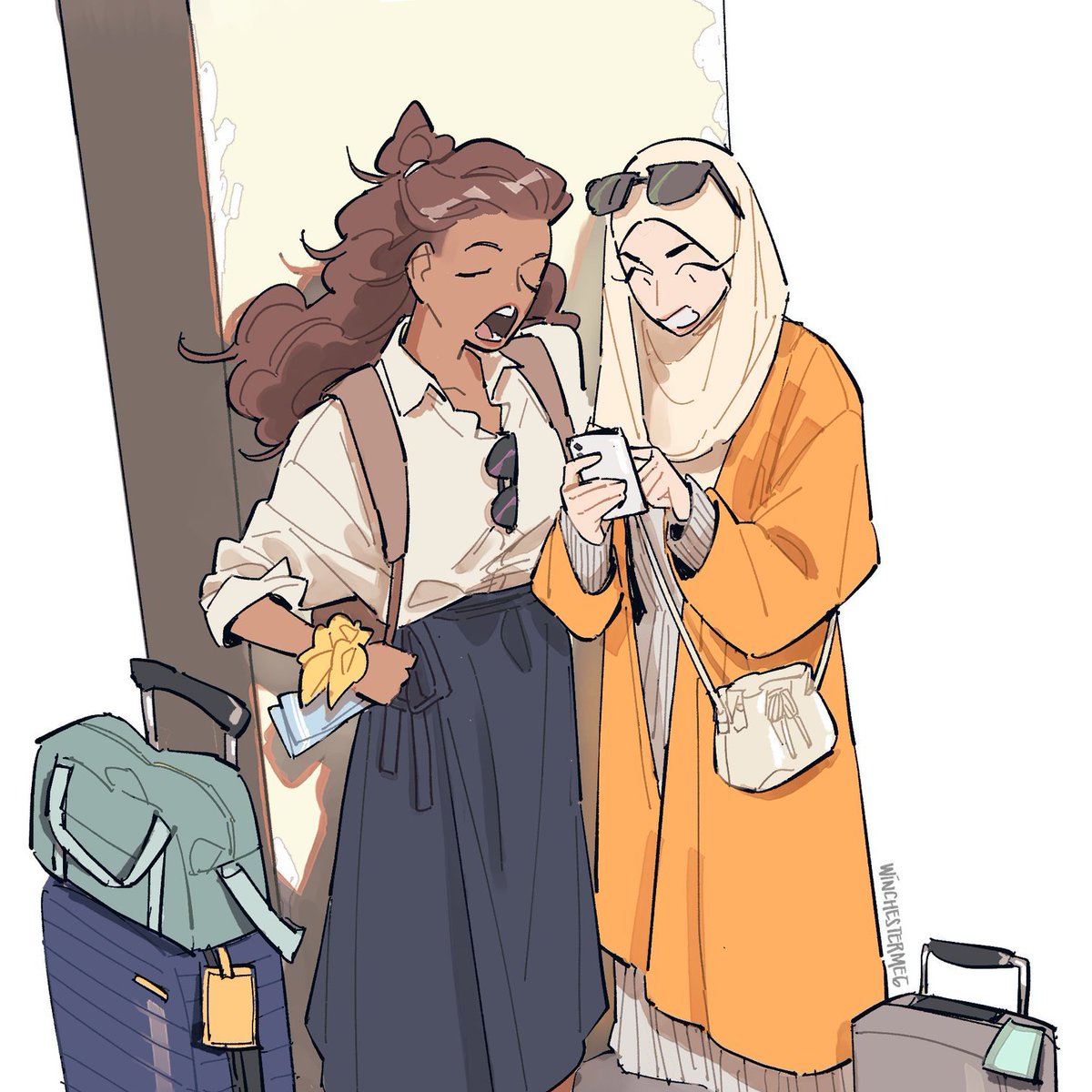 「two pretty best friend 」|winchestermeg🌟のイラスト