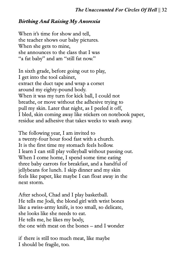 Anorexia Recovery Poems