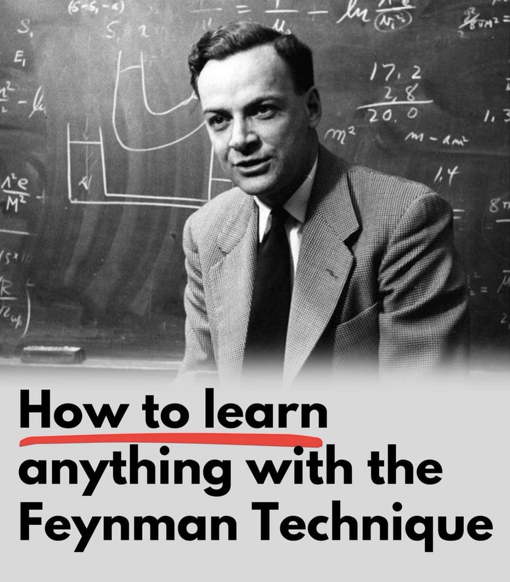 How to learn anything with the Feynman Technique - thread - - Thread from Limitless Life ...