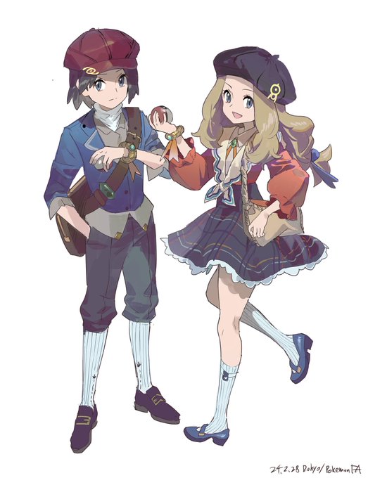 「calem (pokemon) blue jacket」Fan Art(Popular)