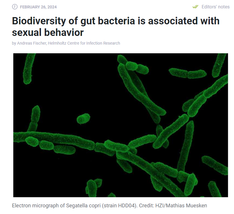 A very interesting new study shows clear associations between different ...
