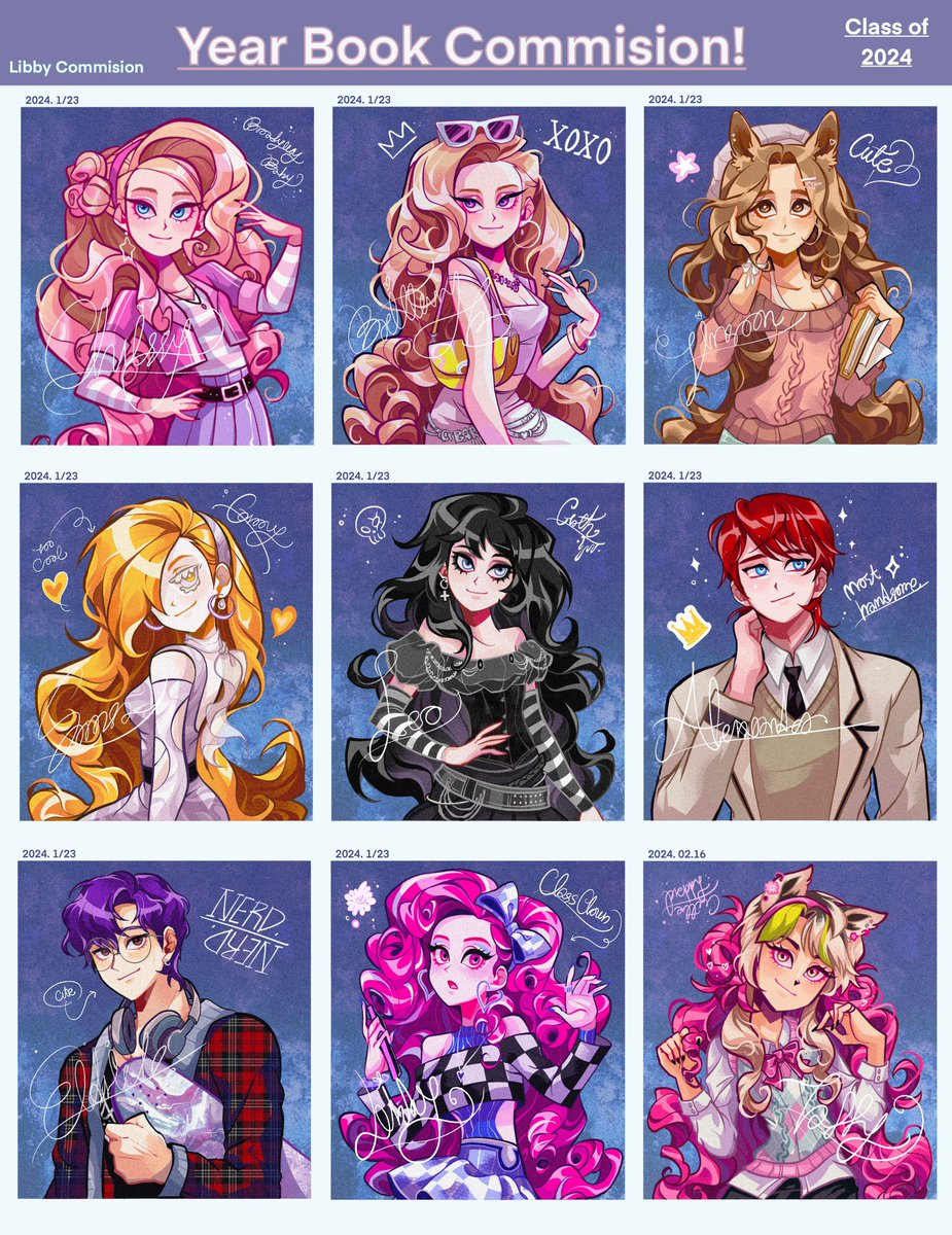 「#commissionopen #ArtCommission 📷 Libby's Yearbook Commissio」𝓛𝓲𝓫𝓫𝔂🩰の漫画