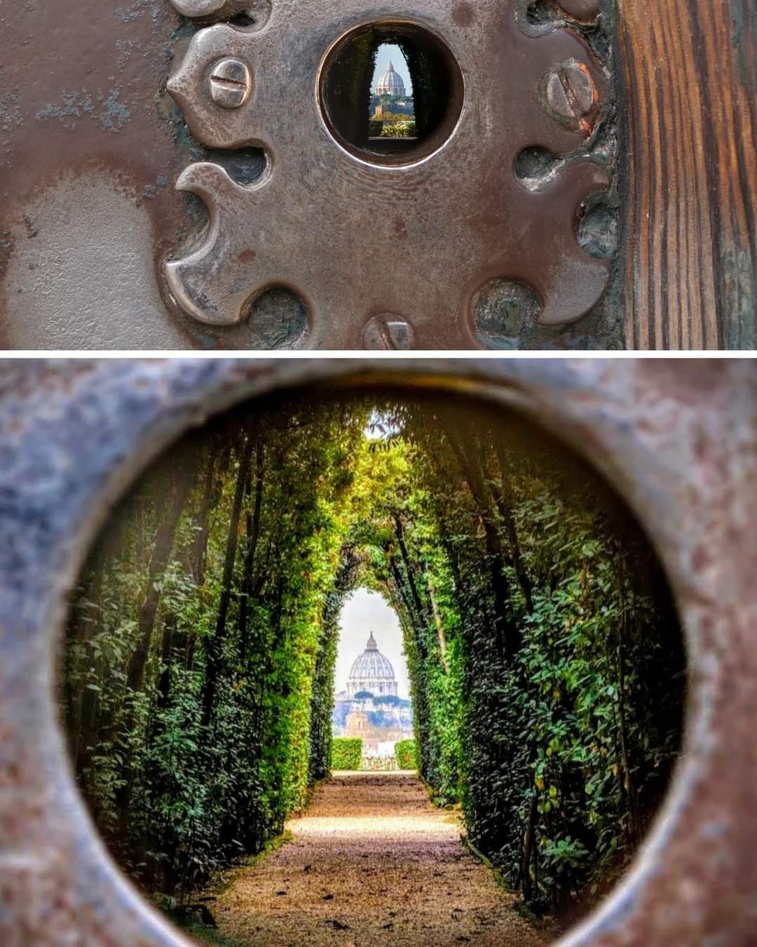 Aventino, Roma, Cartografía Del Ojo De La Cerradura Visitar El