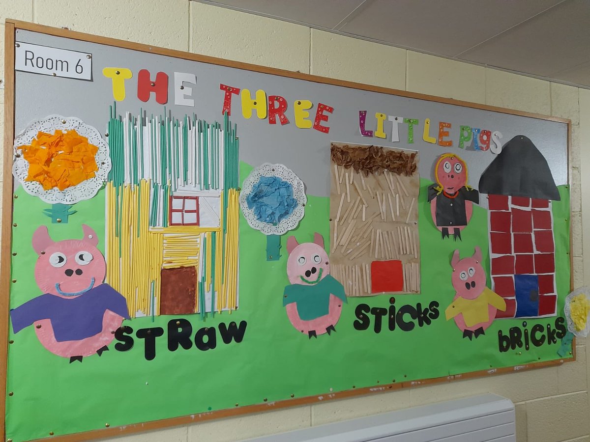 Three Little Pigs Bulletin Board Ideas Cow And Pig Craft Apples