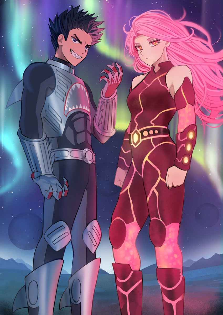 「Sharkboy and Lavagirl 」|Jourd4nのイラスト
