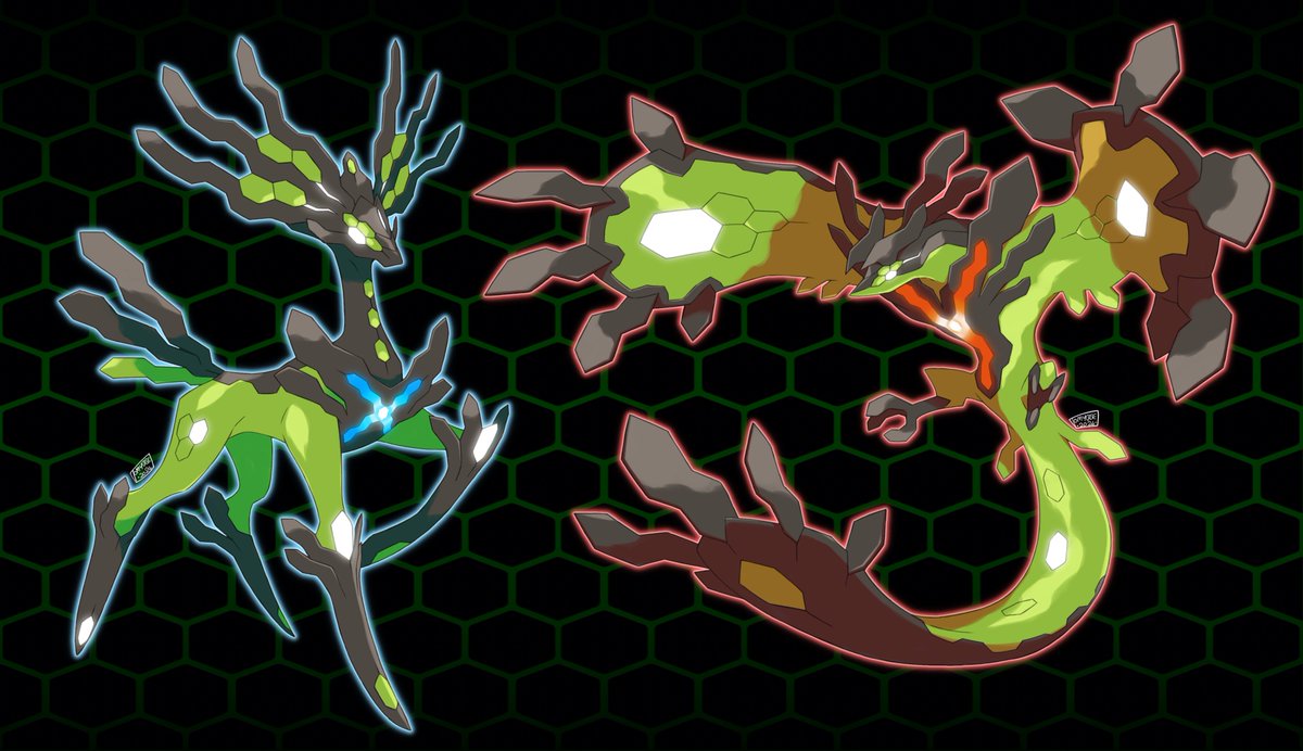 「Zygarde Life% Form & Death% FormThe Zyga」|Tomycaseのイラスト