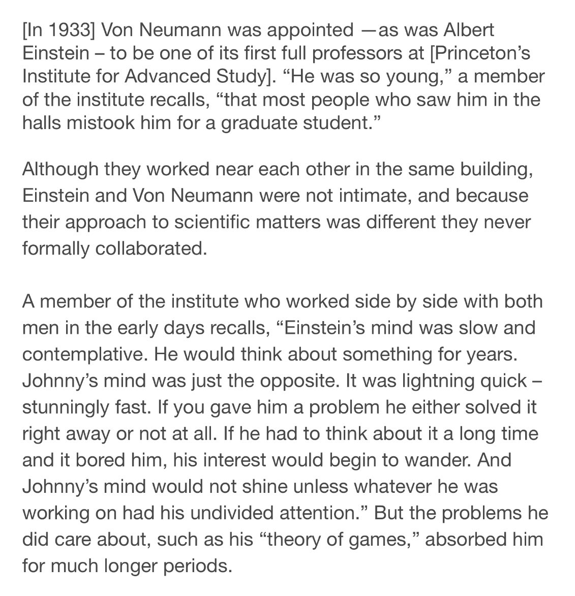 Einstein Von Neumann John Von Neumann