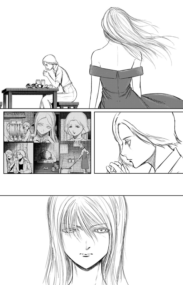 「ROPPENの第44話を脱稿しました。 シャーロット篇も佳境です。 戦闘シーンは、舞台の上でダンスしている印象になるよ」宮下暁の漫画