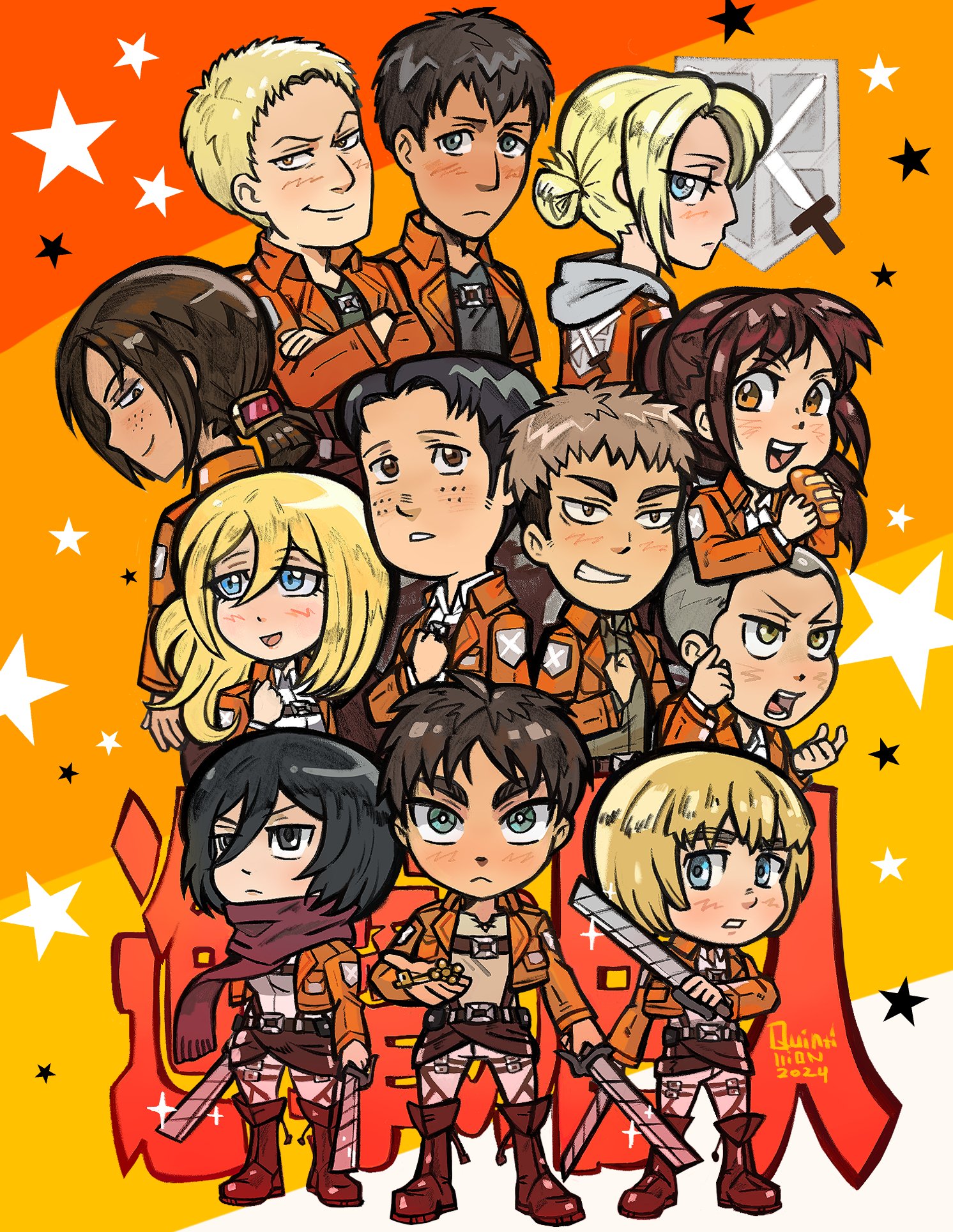 Attack On Titan Chibi Attack On Titan: Junior High Wikipedia