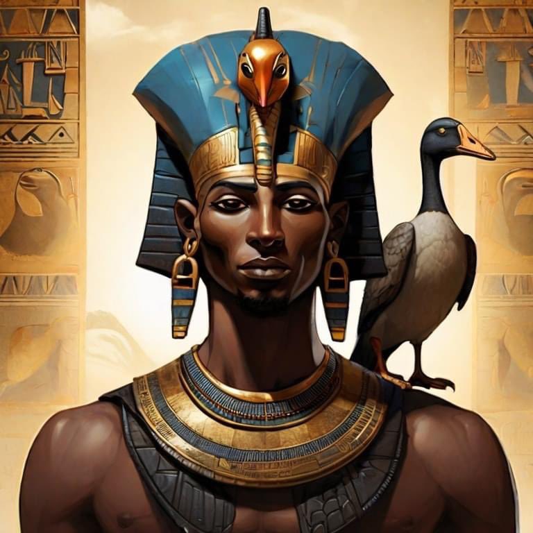 In the intricate tapestry of Kemetic cosmology, the goose holds a ...