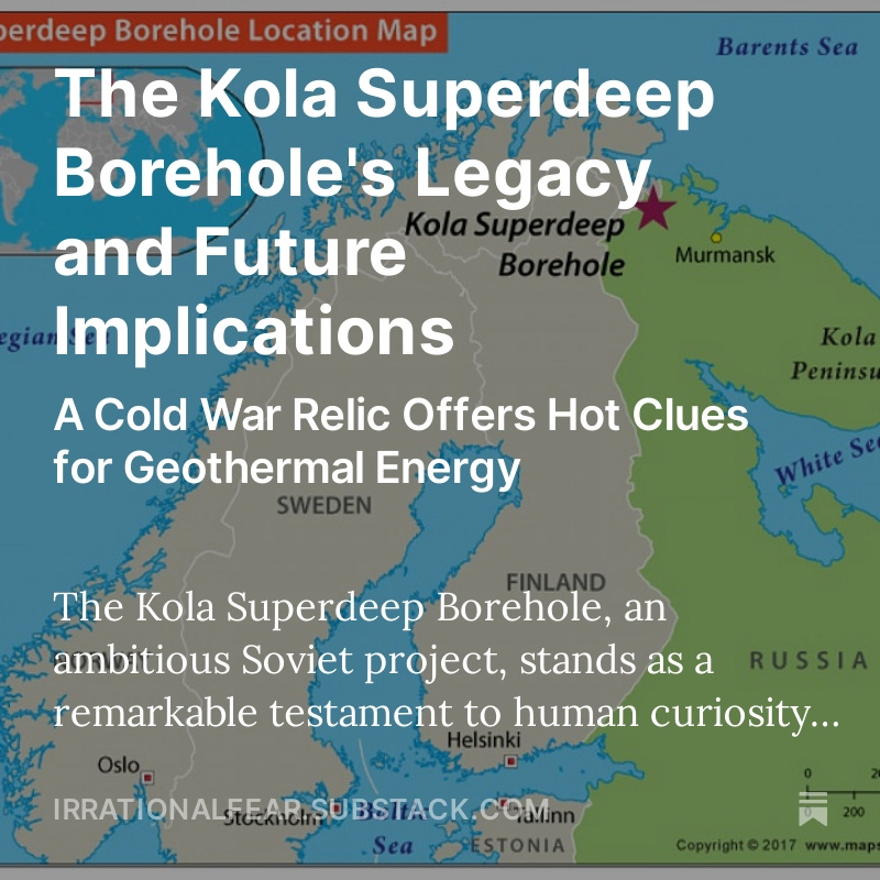 Kola Superdeep Borehole Chart Energy & Power Magazine | Deepest