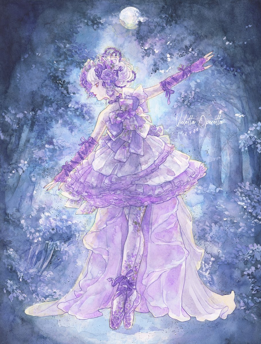 「すみれ色の森の幻想Violetta Operetta / ALI PROJECT」|水野みやこ｜comitiaく32bのイラスト