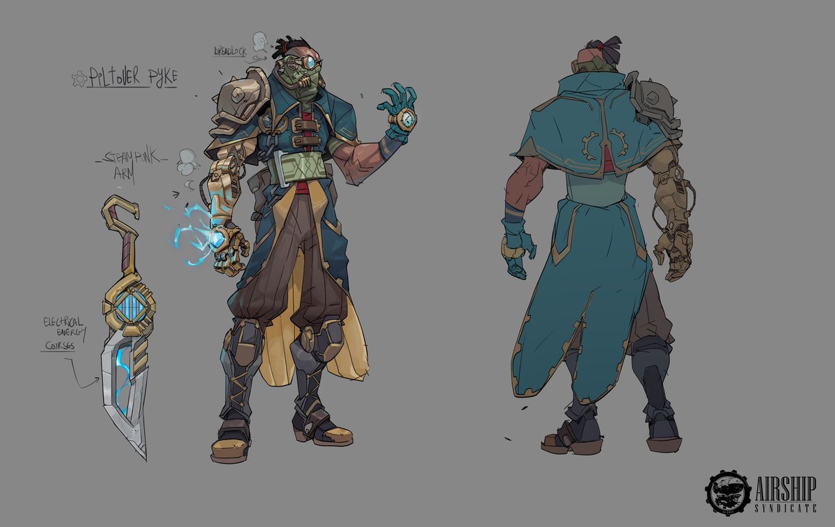 「Character & Skin concepts for a couple o」|Pyroowdailyのイラスト