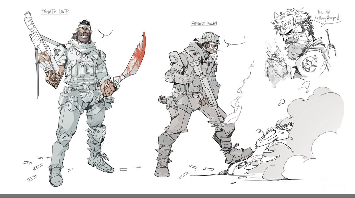 「Character & Skin concepts for a couple o」|Pyroowdailyのイラスト