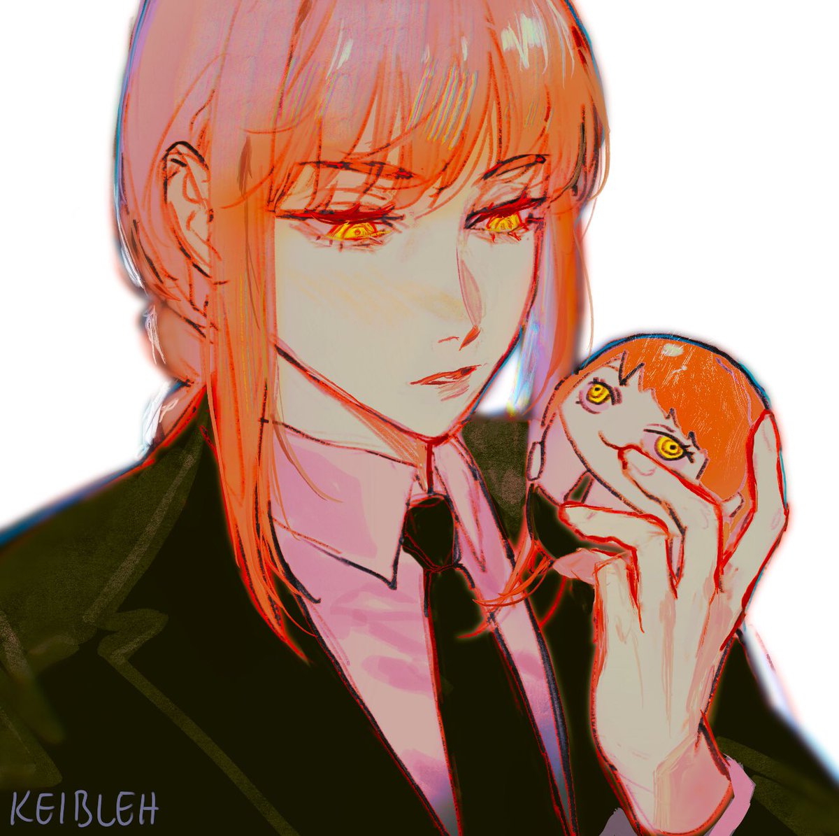 マキマ(チェンソーマン) 「makima discovering marketable plushies 」|KeiB のイラスト