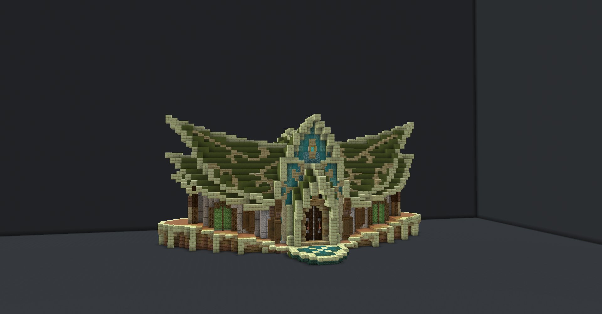Minecraft Elven Roof Designs