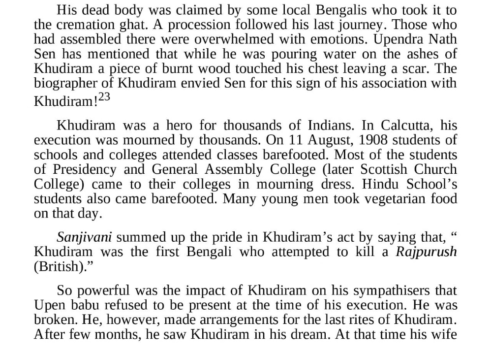 On August 11, 1908, Khudiram Bose, a young revolutionary freedom ...