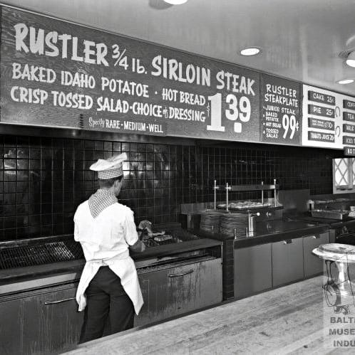 Kokujin on X Rustler steak house. Baltimore National Pike 1965. That price. My goodness. https t jHhaDCaSoq X