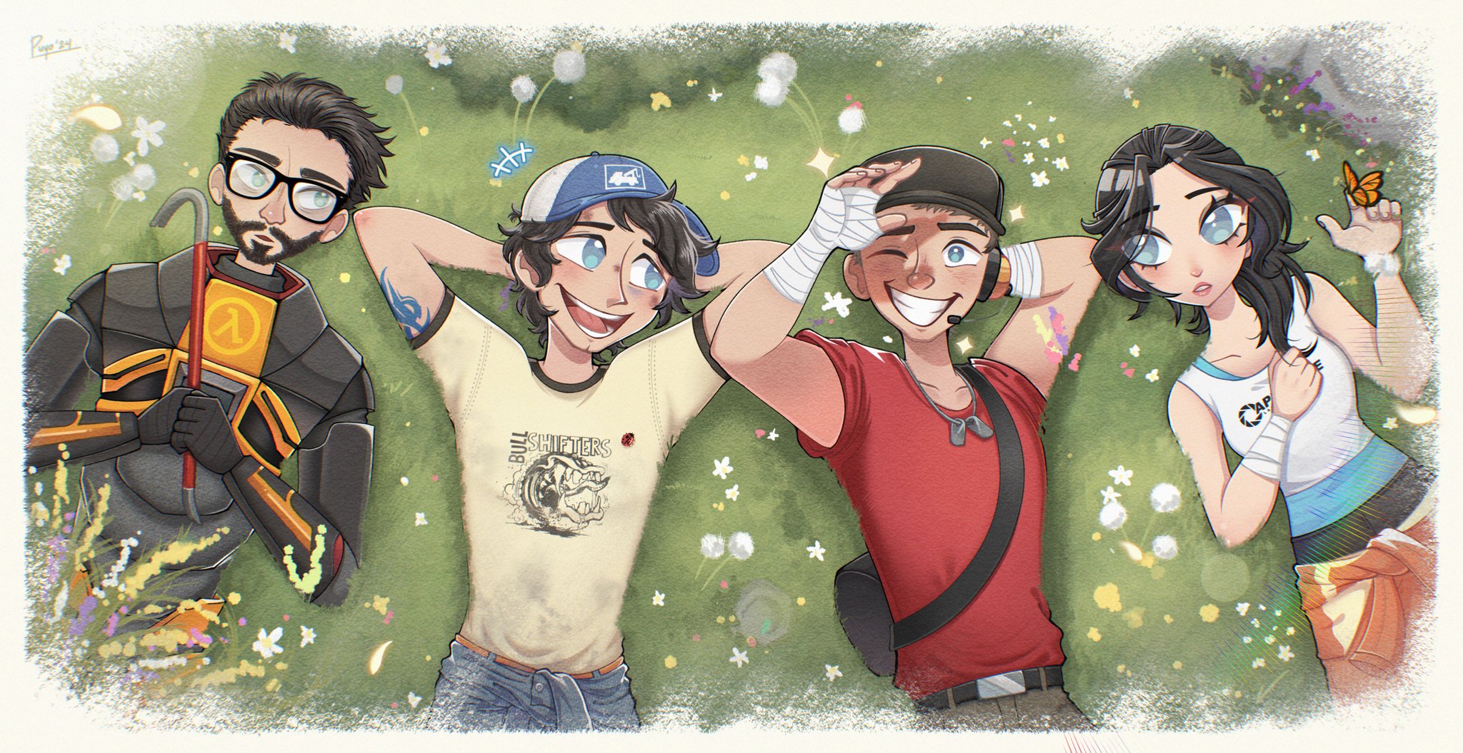 Gordon Freeman Vs Chell Chell Meets Gordon Freeman Drawception