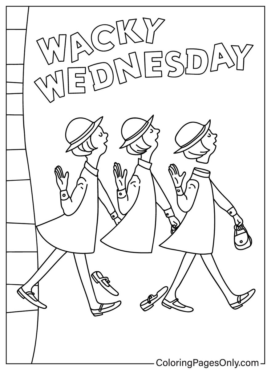 🎨 Let's get wacky with free Wacky Wednesday coloring pages! https://t ...
