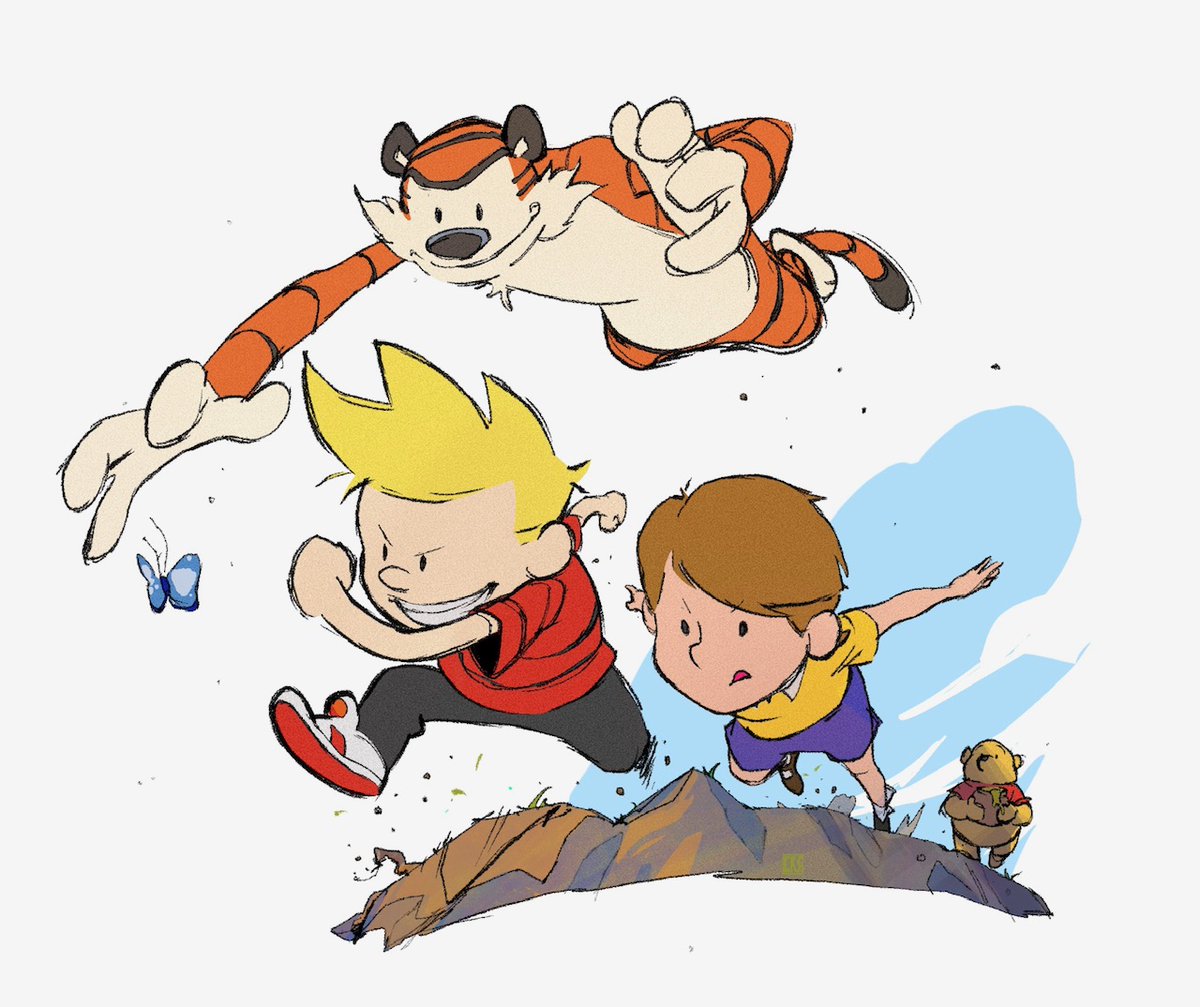 「Calvin, Hobbes, Christopher and Pooh... 」|Coran Kizer Stoneのイラスト