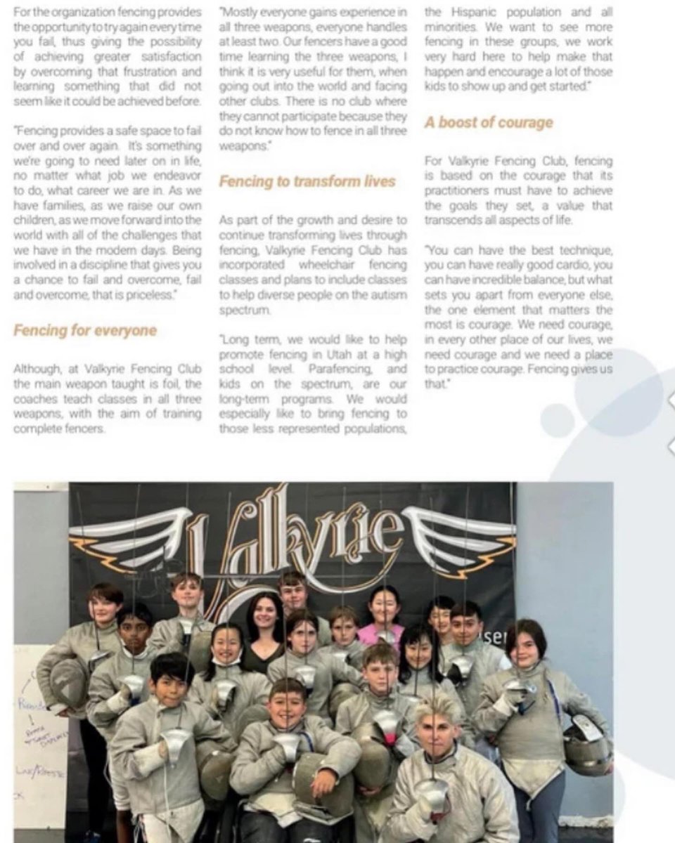 Valkyrie Fencing Club (@club_valkyrie) / Posts / X