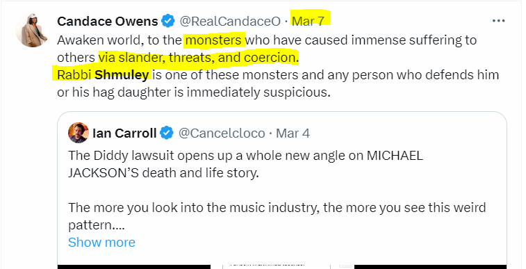 🧵 ️1/ CONFIRMED? RABBI SHMULEY BOTEACH CALLS CANDACE OWENS THE 'N' WORD ...