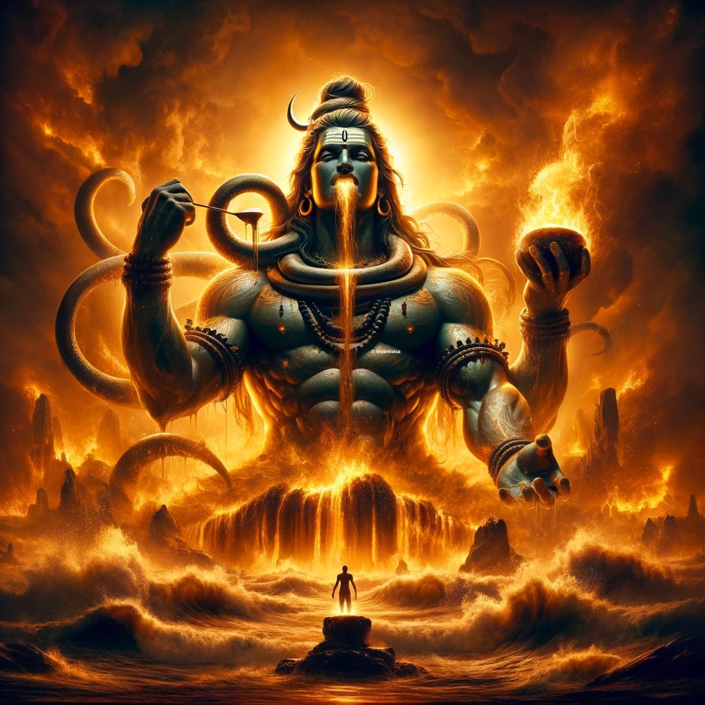 After Lord Shiva sensed a THREAT originating from 'Samudra Manthan', he ...