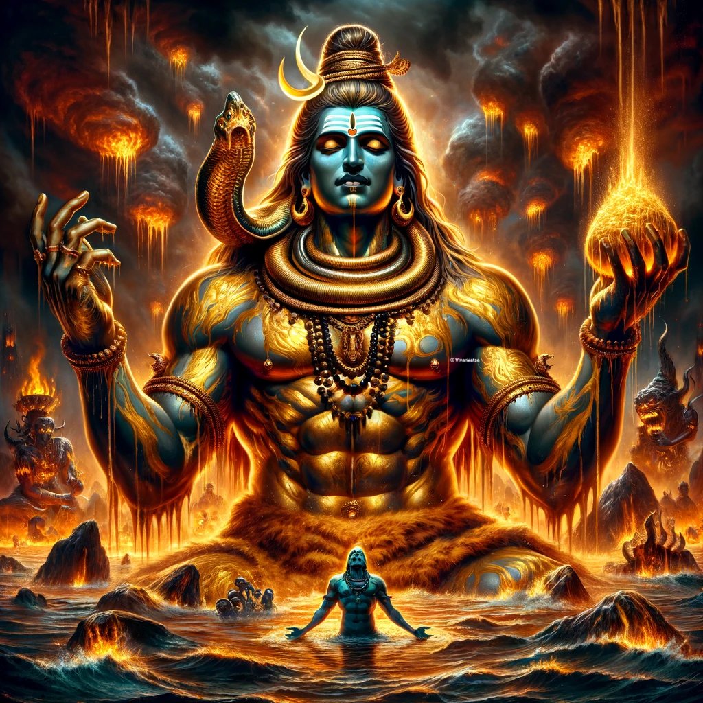 After Lord Shiva sensed a THREAT originating from 'Samudra Manthan', he ...