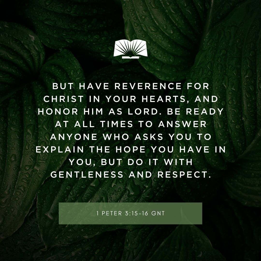 I Peter 3 15 16 2 Peter 3 The Day Of The Lord Is At Hand; It's Reality