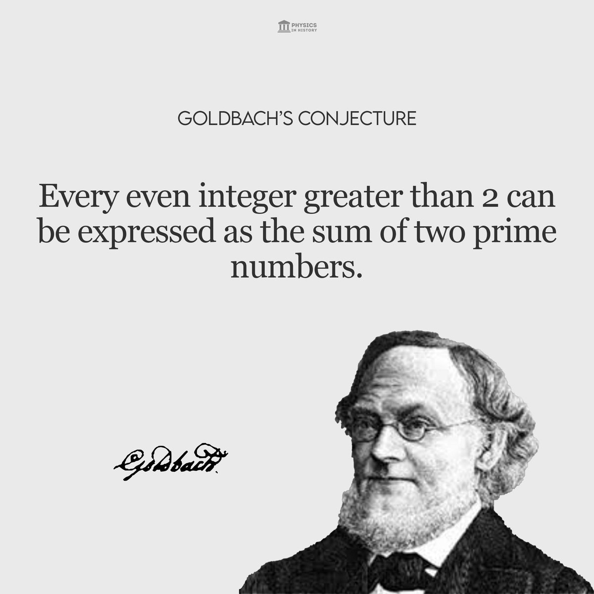 Christian Goldbach The Goldbach Conjecture Is One Of The Oldest