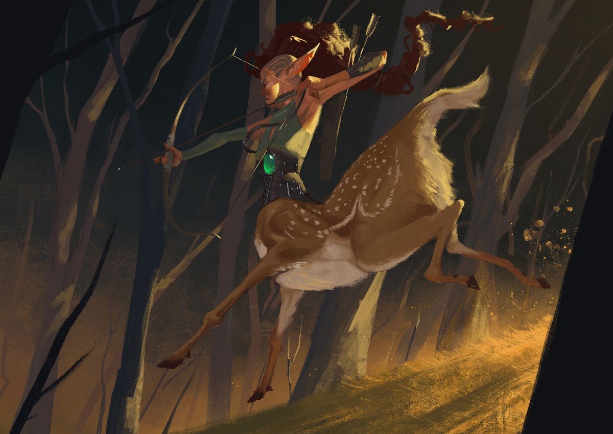 taur solo centaur holding bow (weapon) weapon centauroid illustration ...