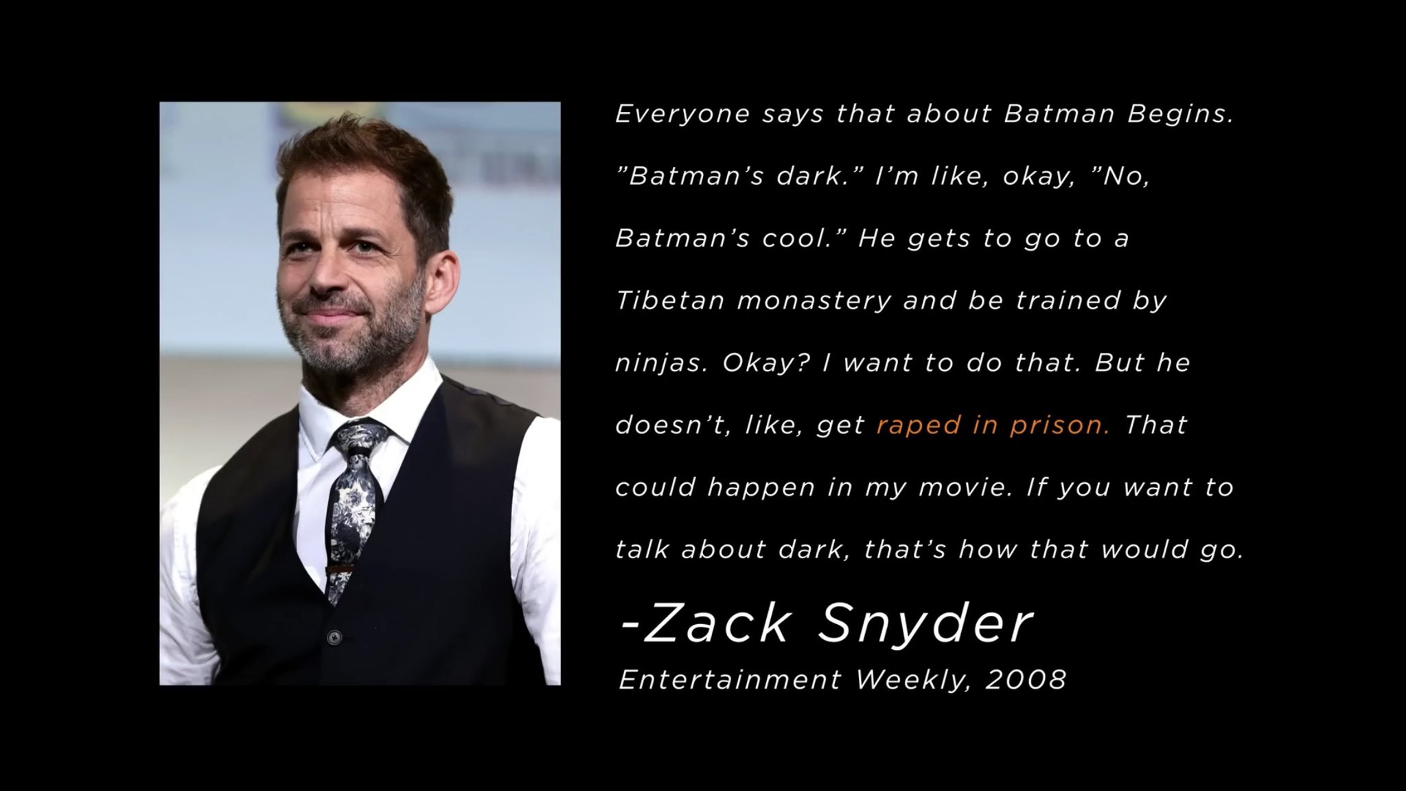 Zack Snyder Quotes 14 Zack Snyder Quotes Proving He Doesn't Get